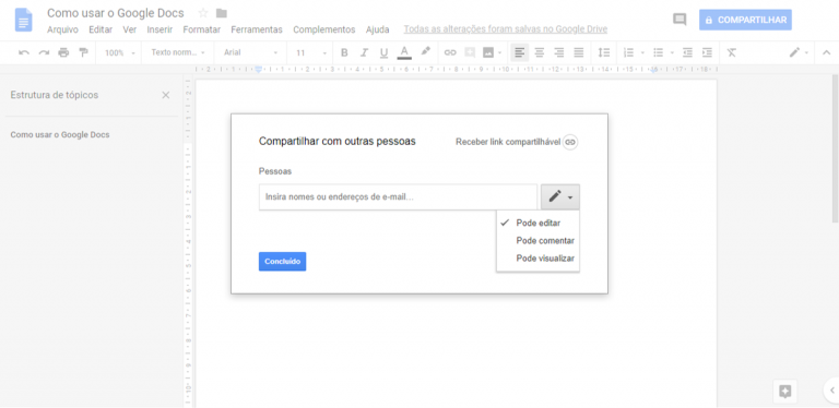 Como usar o Google Docs, editor de texto online Como usar o Google Docs, editor de texto online